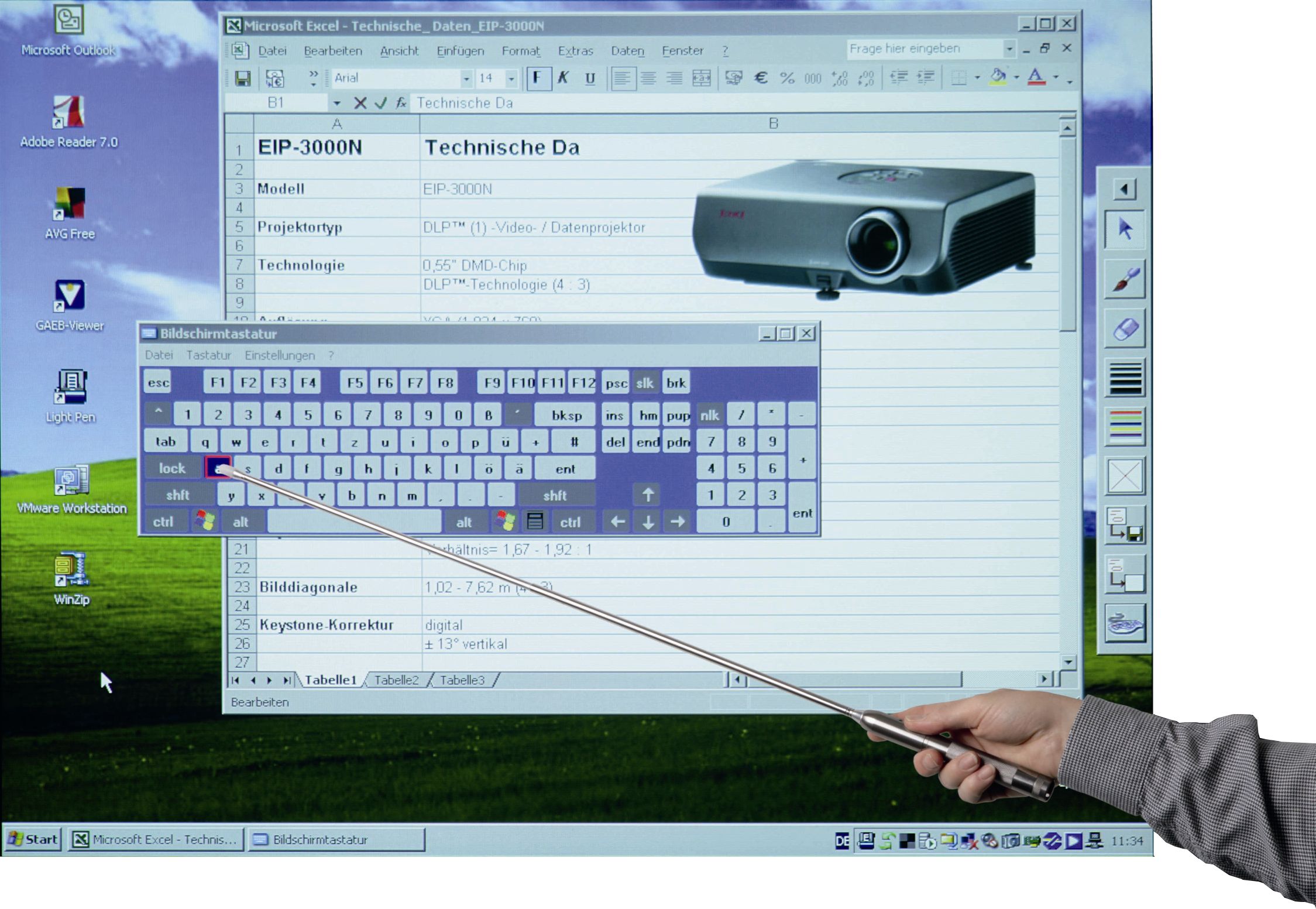 Eiki Projector: Eiki LC XIP2000 XGA LCD